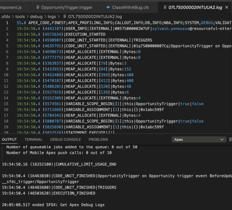 [tuto] Debug Apex Code Step By Step With Vs Code