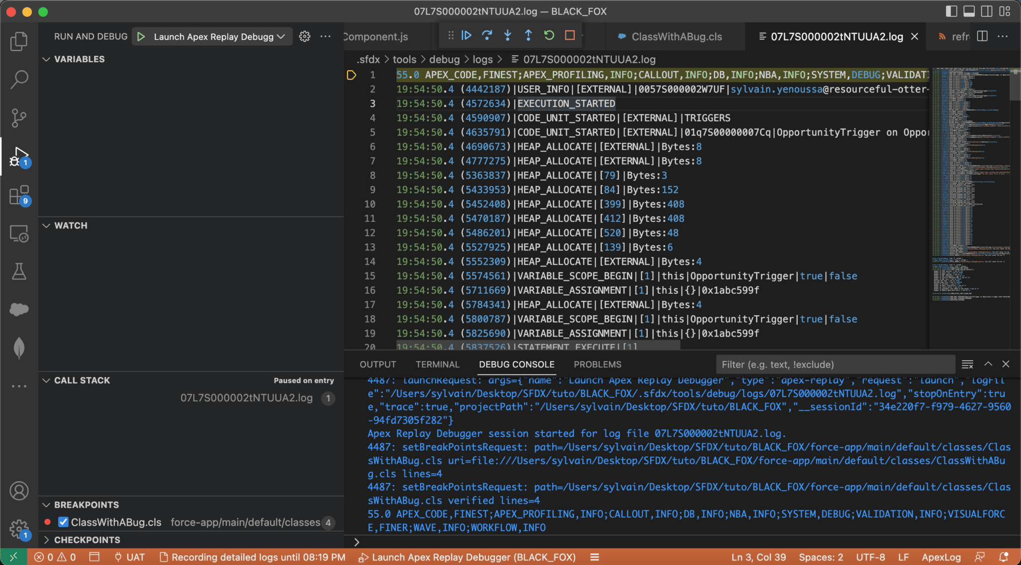 [TUTO] Debug APEX code step by step with VS Code